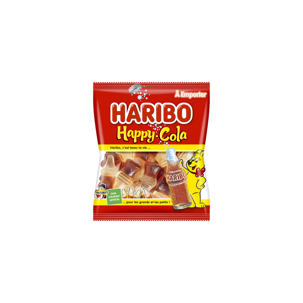 Bonbons mini-paquets Happy Cola Haribo 40gr x 30 | Market-Office